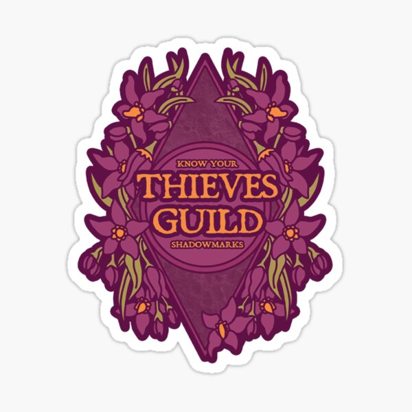"Skyrim Factions - Thieves Guild" Sticker for Sale by kaylabarart ...