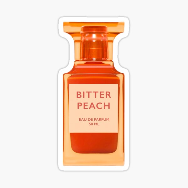"Bitter Peach Perfume Bottle" Sticker for Sale by zaykovadesigns ...