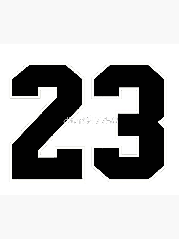 "NUMBER 23 IN BLACK" Art Print by ditar847758 | Redbubble