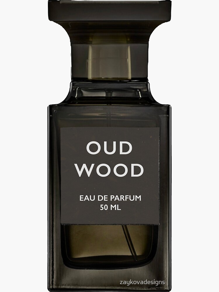 "Oud Wood Perfume Bottle" Sticker for Sale by zaykovadesigns | Redbubble
