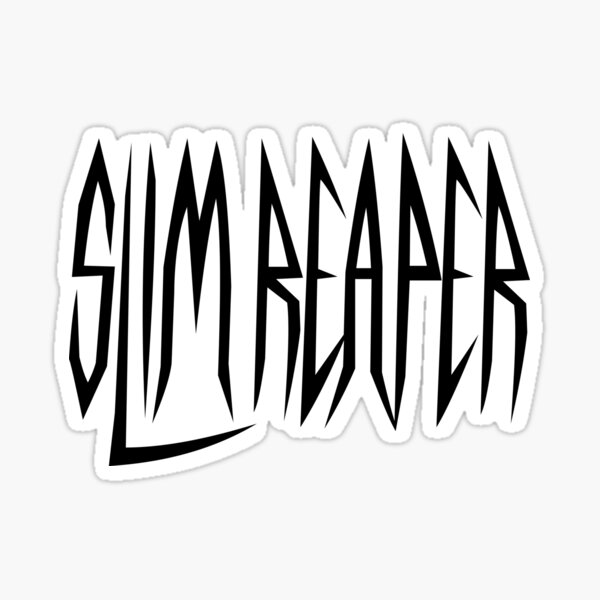 "SLIM REAPER SHIRT THE SLIM REAPER" Sticker for Sale by creatordesigns1 ...