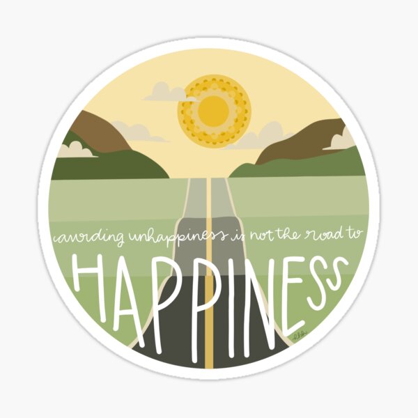 "Road to Happiness " Sticker for Sale by HollyBerryHouse | Redbubble