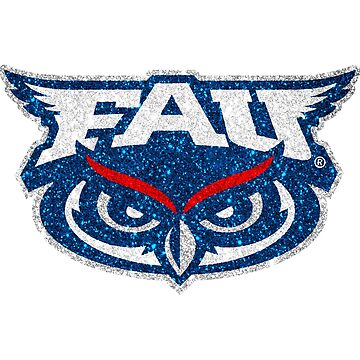 "fau glitter logo" Sticker for Sale by samanthaedelman | Redbubble
