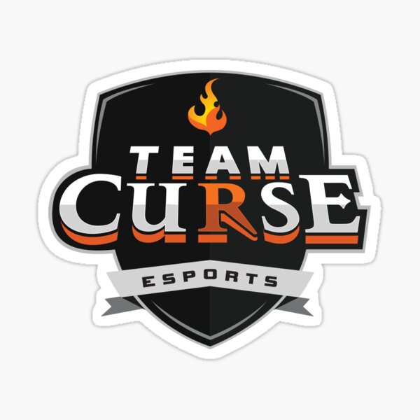 "design team curse game logo" Sticker for Sale by Chrispaull | Redbubble