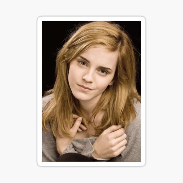 "Emma Watson 1" Sticker for Sale by mythical-design | Redbubble