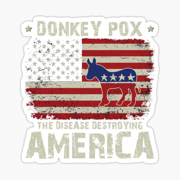 "Donkey Pox " Sticker for Sale by TracyArtShop | Redbubble