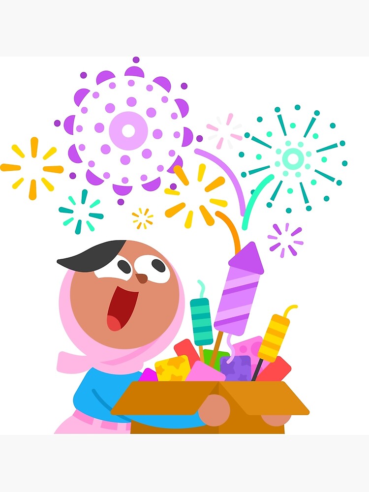 "Duolingo: Zari's Sparkly New Year" Poster for Sale by ArtBart | Redbubble