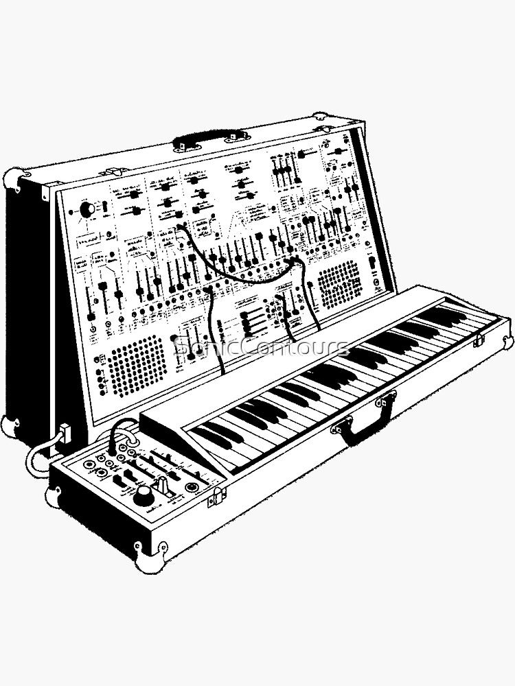 "Arp 2600 Synth T-Shirt" Sticker for Sale by SonicContours | Redbubble