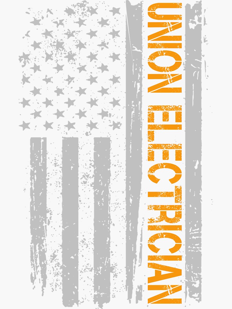 "union electrician" Sticker for Sale by Lexie-Shop | Redbubble