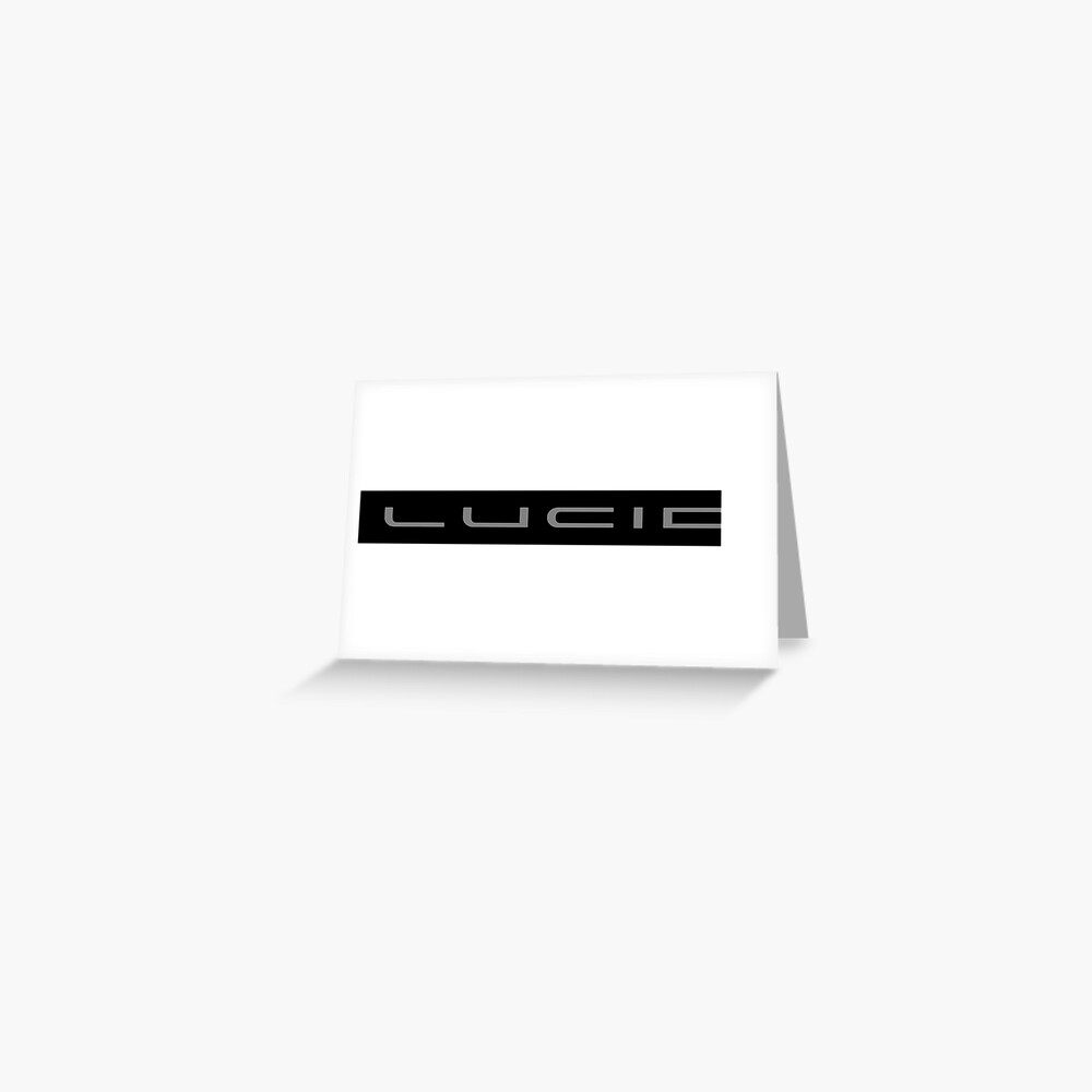 "LUCID -CAR-LOGO" Greeting Card for Sale by ConradShoen421 | Redbubble