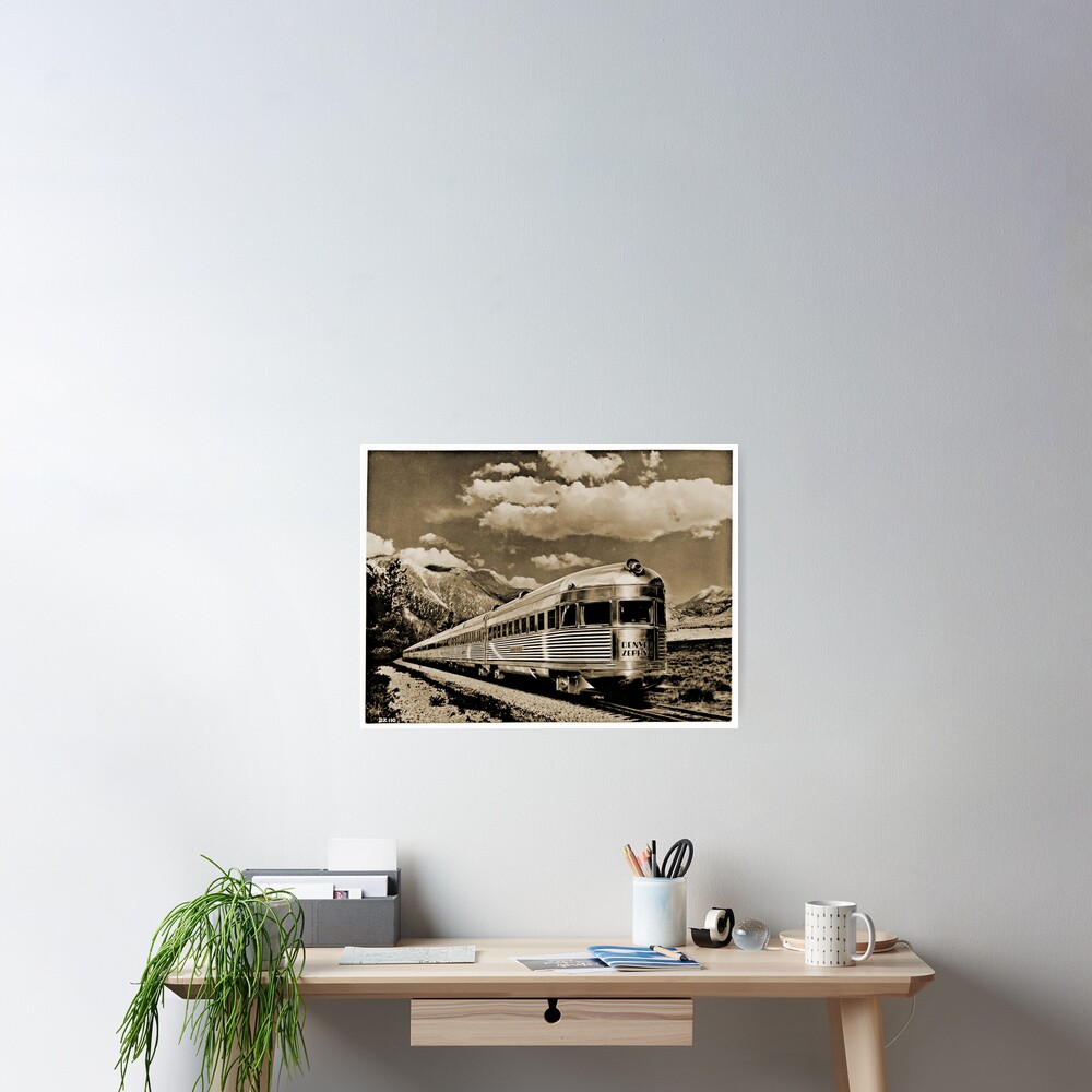 "Denver Zephyr Diesel Locomotive Train Railroad Railway" Poster for ...
