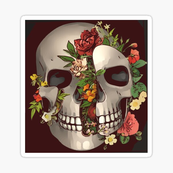 " Calavera" Sticker for Sale by Trandy-Tandy | Redbubble