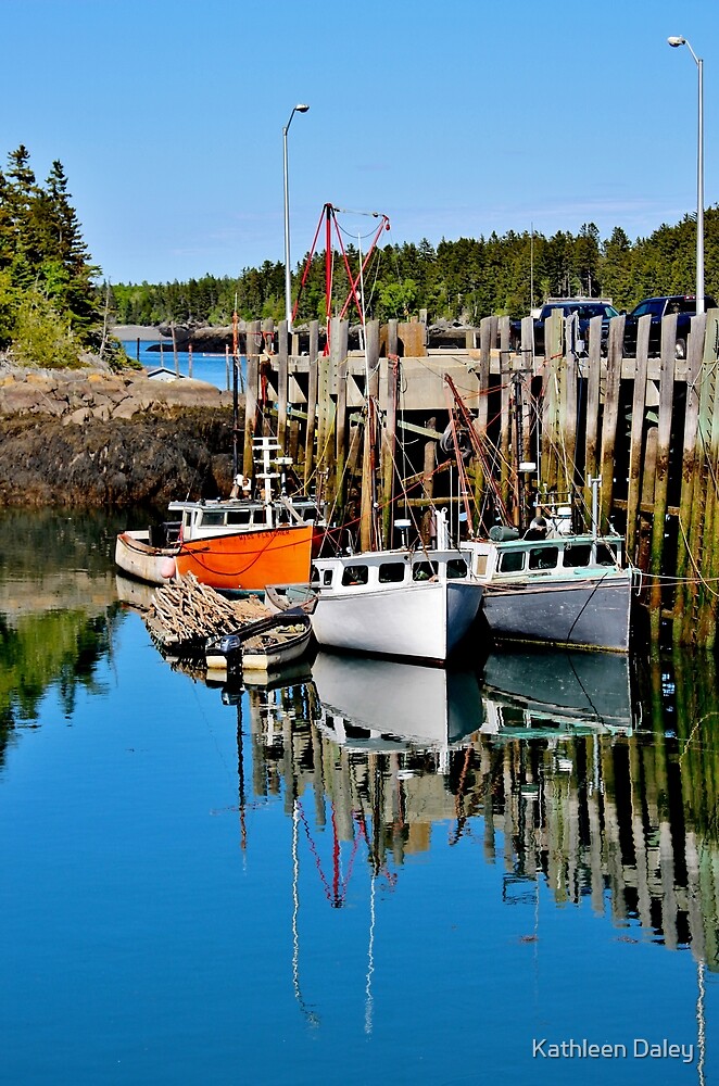 "Head Harbour Wharf" by Kathleen Daley | Redbubble