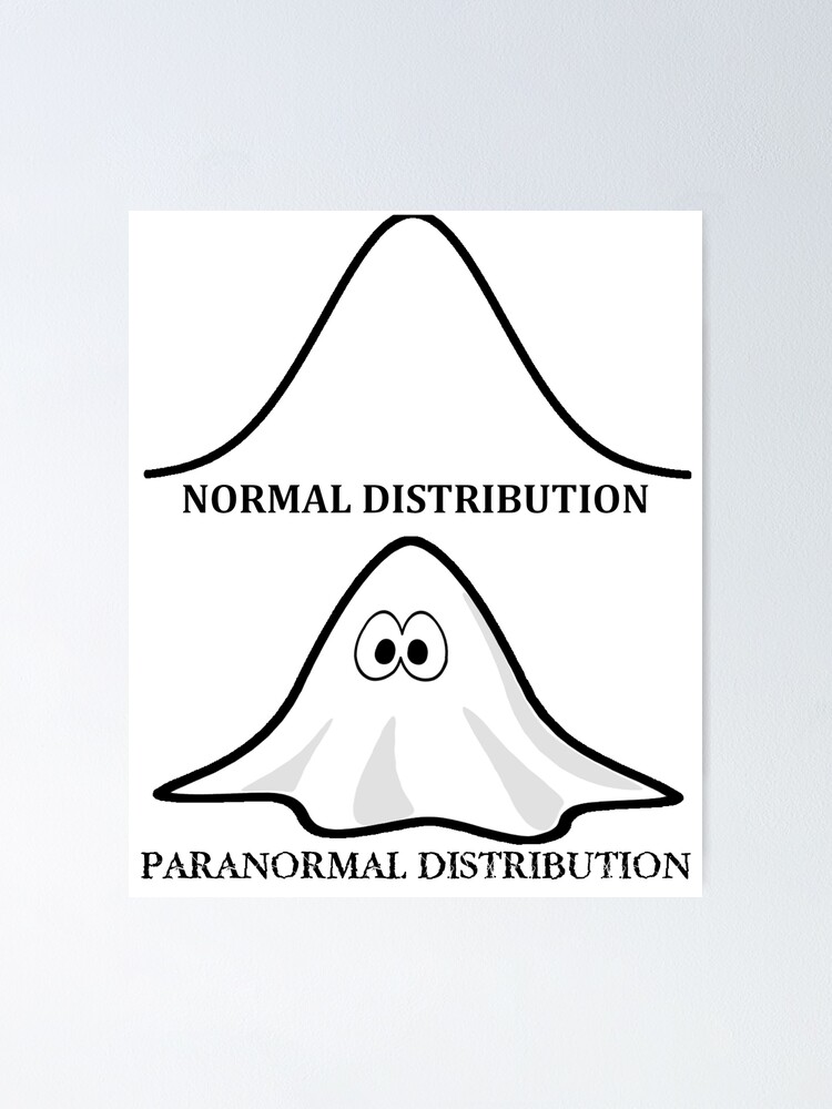 "Funny Nerdy Math Joke Normal Distribution Paranormal Distribution ...