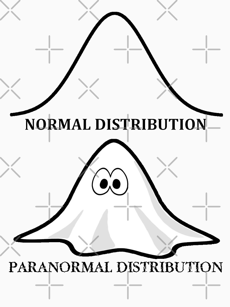 "Funny Nerdy Math Joke Normal Distribution Paranormal Distribution ...