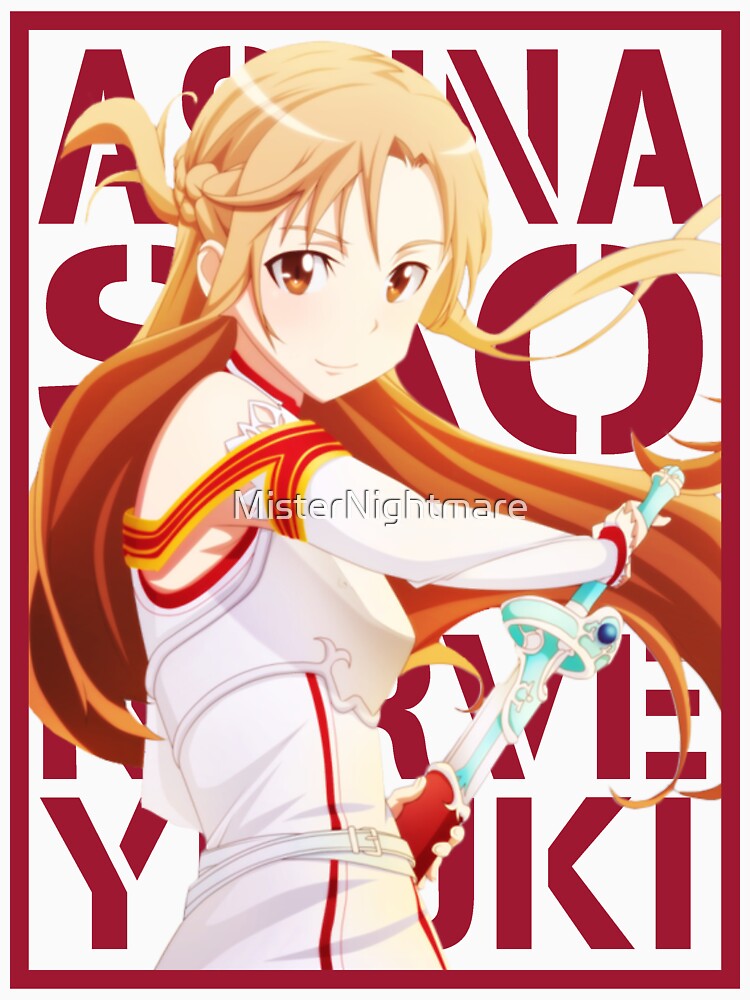 "Asuna logo 2" T-shirt for Sale by MisterNightmare | Redbubble | sao t ...