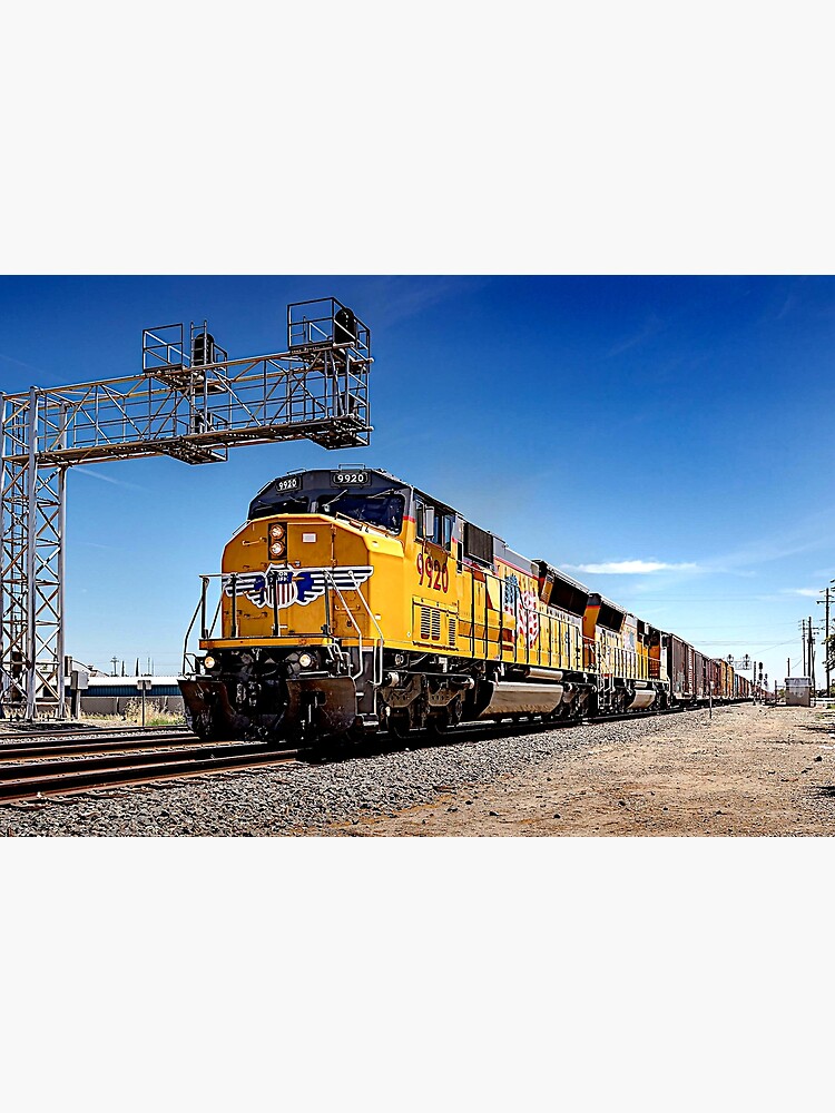 "Yellow Diesel Locomotive 9920 Train Railroad Railway" Poster for Sale ...