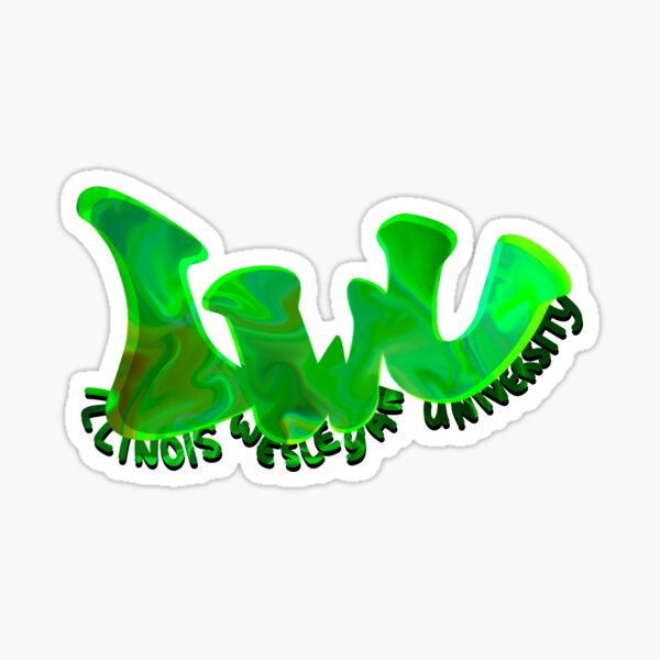 "Illinois Wesleyan University " Sticker for Sale by Kittyher18 | Redbubble
