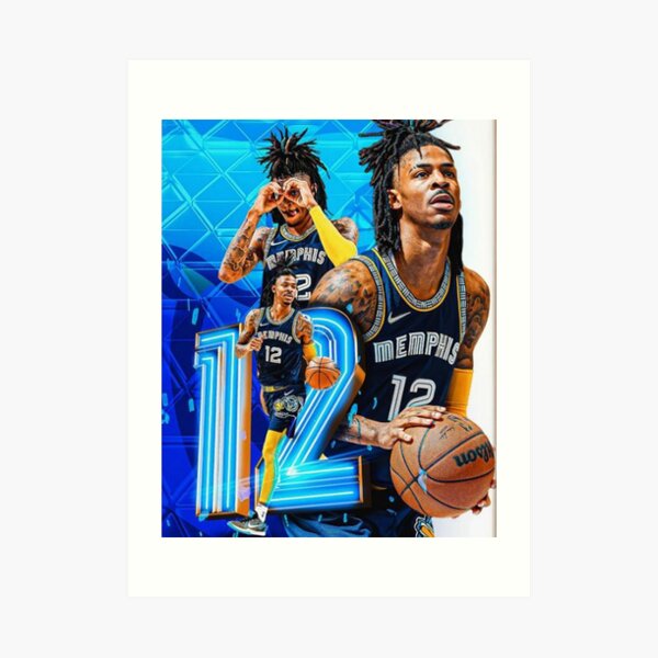 "Ja Morant Dunk Poster" Art Print for Sale by brianmorettin | Redbubble
