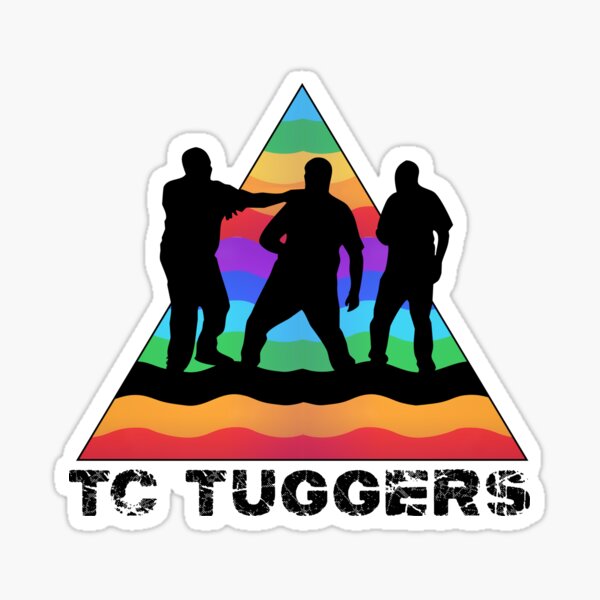 "TUG ME- Tc Tuggers " Sticker for Sale by Art-by-Rohan | Redbubble
