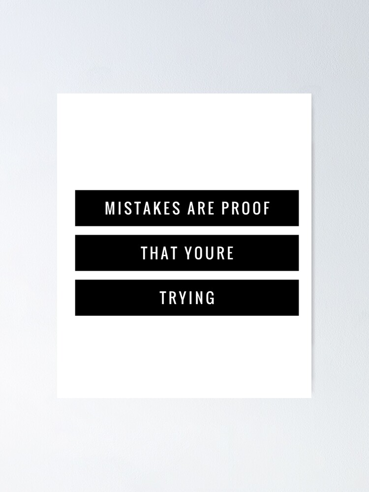 "Cute Daily Affirmation Mistakes are proof that youre trying ...