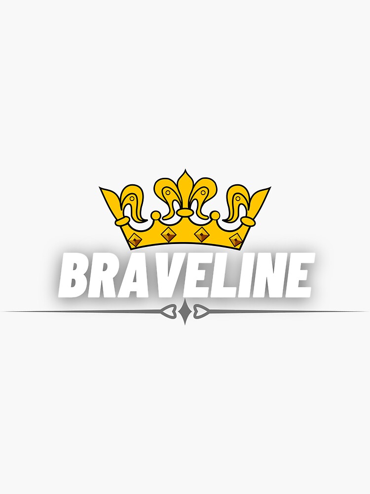 "BRAVELINE" Sticker for Sale by Braveline | Redbubble
