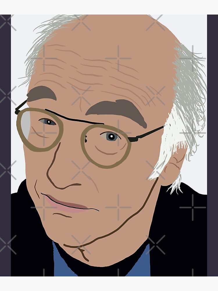 "Retro Vintage Tv Larry David Face" Poster for Sale by GunterSchutz ...