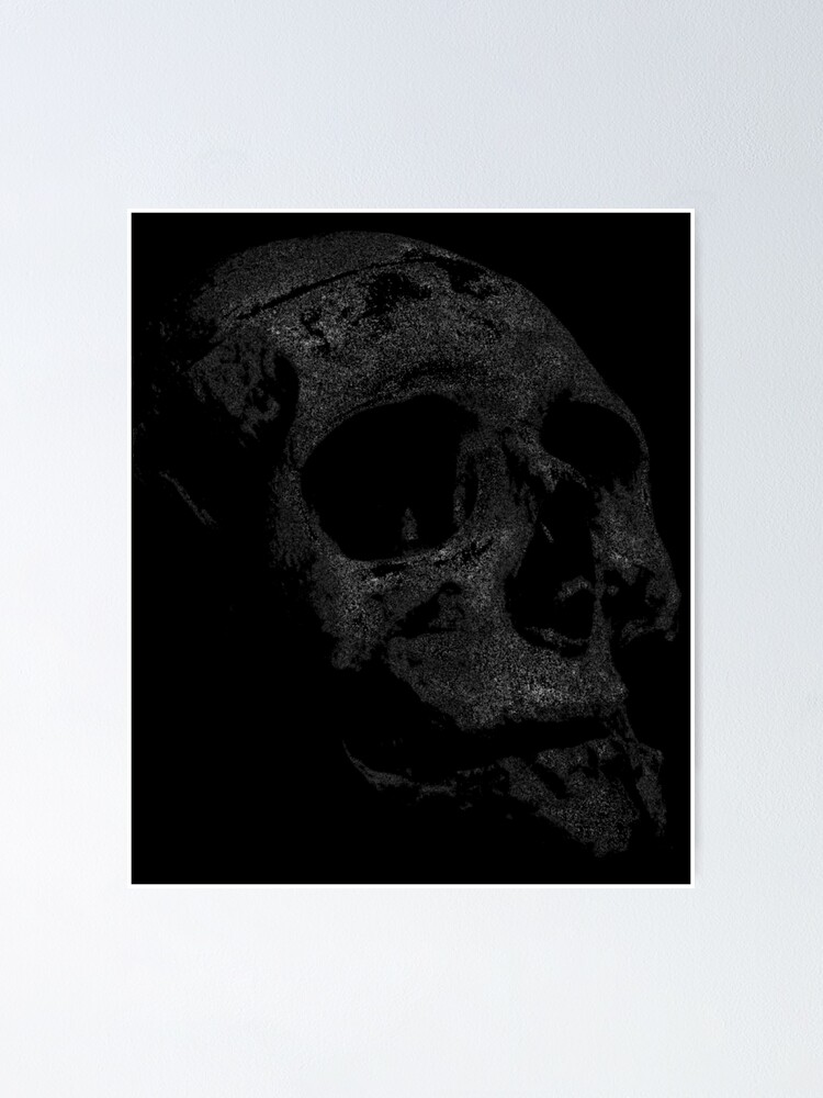 "Faded Skull" Poster for Sale by DRJProds-Merch | Redbubble