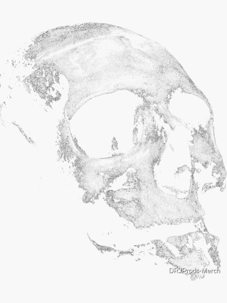 "Faded Skull" Sticker for Sale by DRJProds-Merch | Redbubble