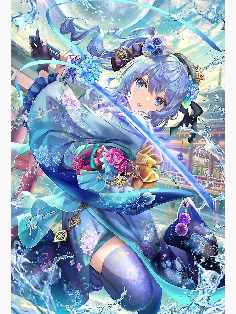 "Hoshimachi Suisei Poster" Sticker for Sale by thesnnamargar | Redbubble