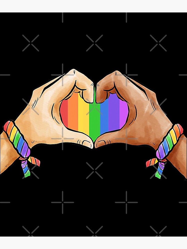 "Gay Pride LGBT Rainbow Flag Heart Unity" Poster for Sale by GardNewerd ...