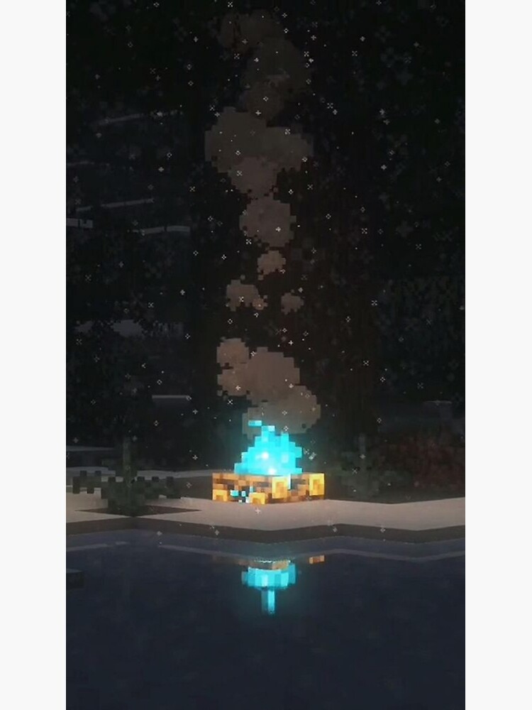 "minecraft campfire" Poster for Sale by MinecraftShop | Redbubble