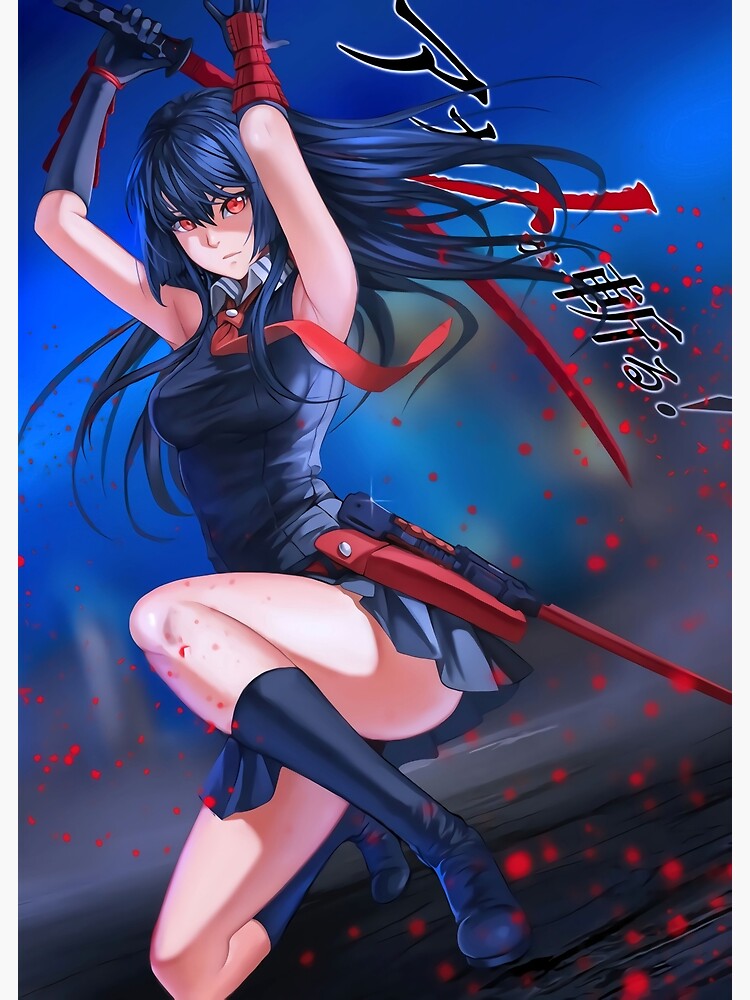 Akame Akame Ga Kill Artistic Drawing Poster For Sale By Karinataisha Redbubble