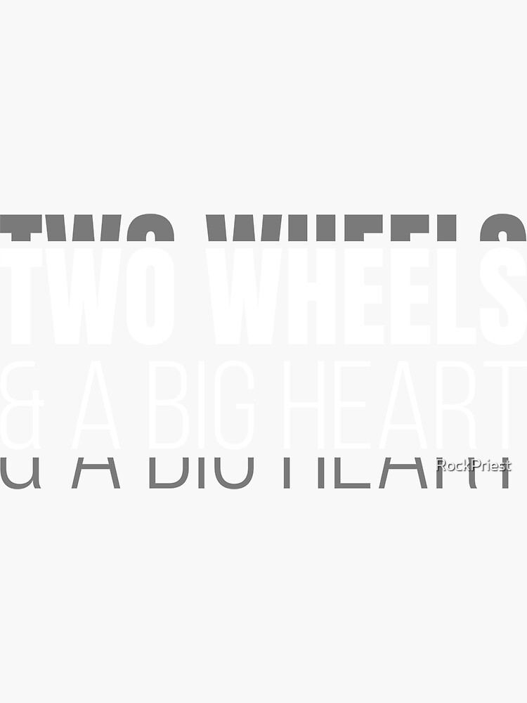 "Lovable wheels of happy bikers quote" Sticker for Sale by RockPriest ...