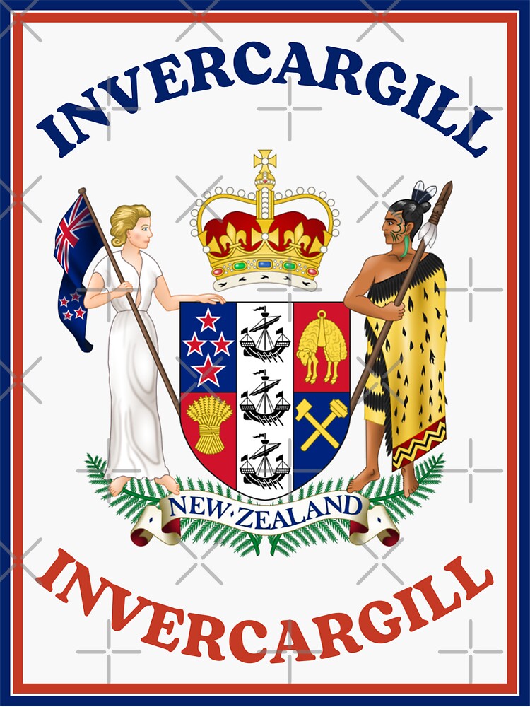 "City of Invercargill New Zealand" Sticker for Sale by FedSherDesign ...