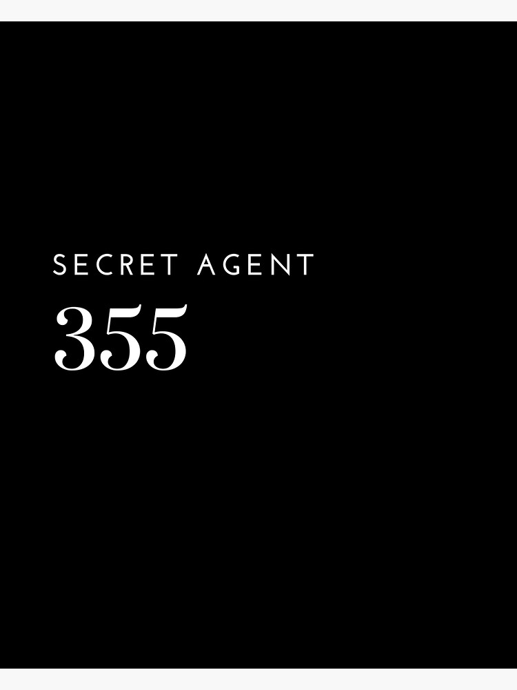 "Secret agent 355" Sticker for Sale by Printableshop7 | Redbubble