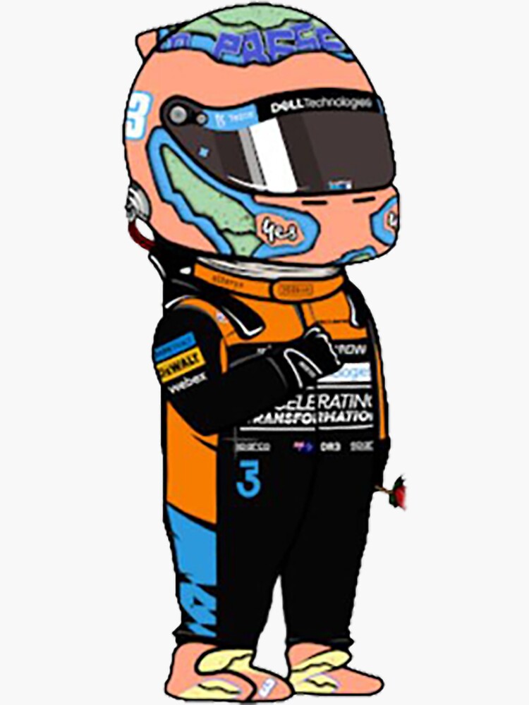 "Mini Daniel Ricciardo Mclaren f1 2022" Sticker for Sale by ...