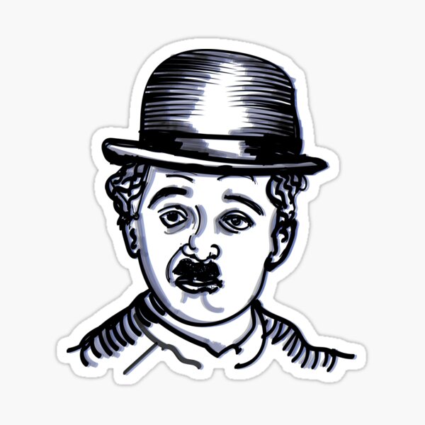 "Hand-drawn portrait of legendary comic Charlie Chaplin t-shirt ...