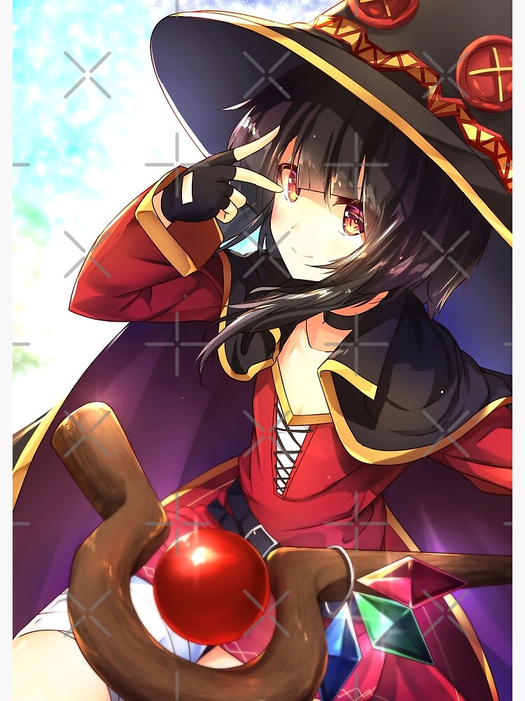 "Megumin Konosuba Fine Art Anime" Poster for Sale by veysisart | Redbubble