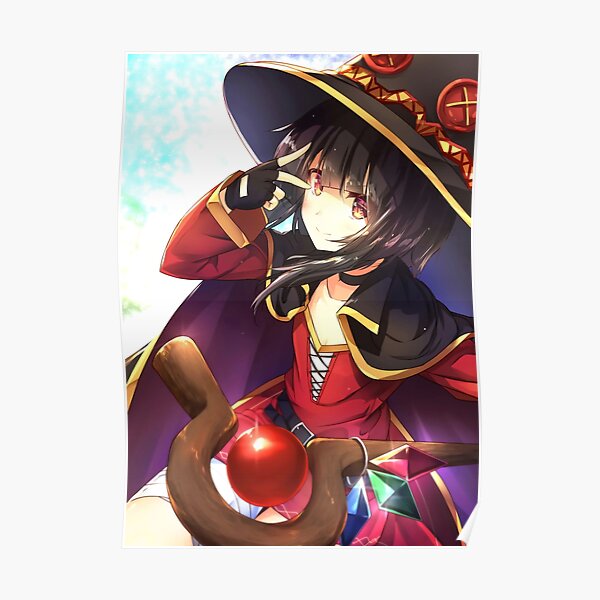 "Megumin Konosuba Fine Art Anime" Poster for Sale by veysisart | Redbubble