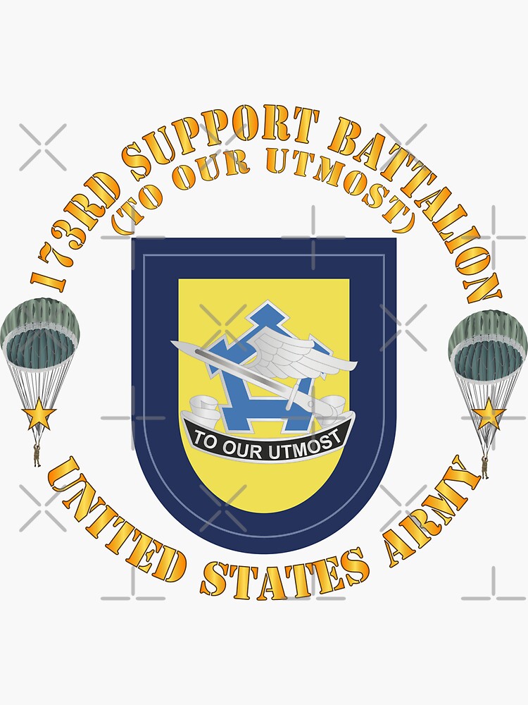 "Army - Flash - DUI - 173rd Support Battalion - To Our Utmost - US Army ...