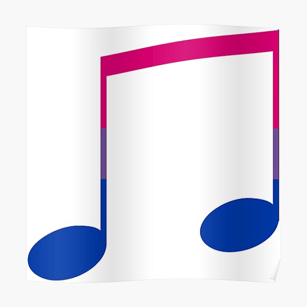 Póster «Bisexual Music Note» de steampunklizard | Redbubble