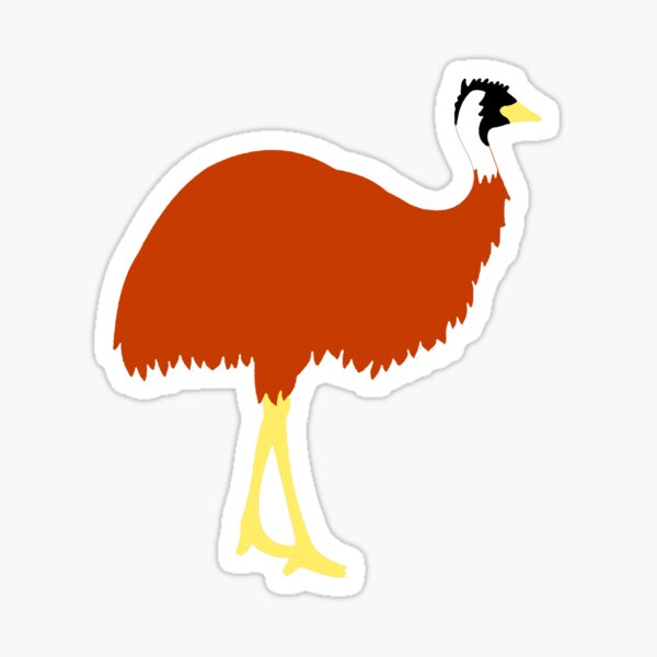"Cool And Cute Emu" Sticker for Sale by UnknownArtistt | Redbubble