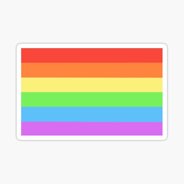 "LGBTQ Pride Flag" Sticker for Sale by Insectoid-ettes | Redbubble