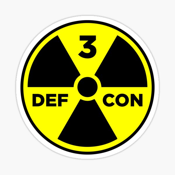"DEFCON 3 Alert Level Increased Force Readiness" Sticker for Sale by ...