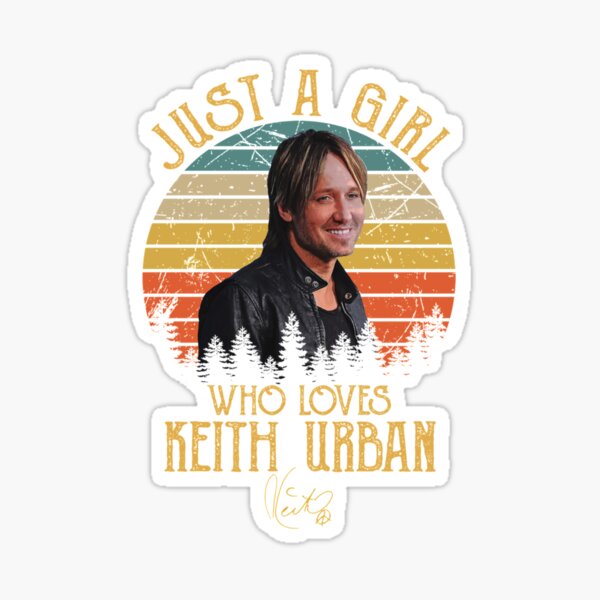 "Just A Girl Who Loves Keith Art Urban " Sticker for Sale by Gallerysa ...