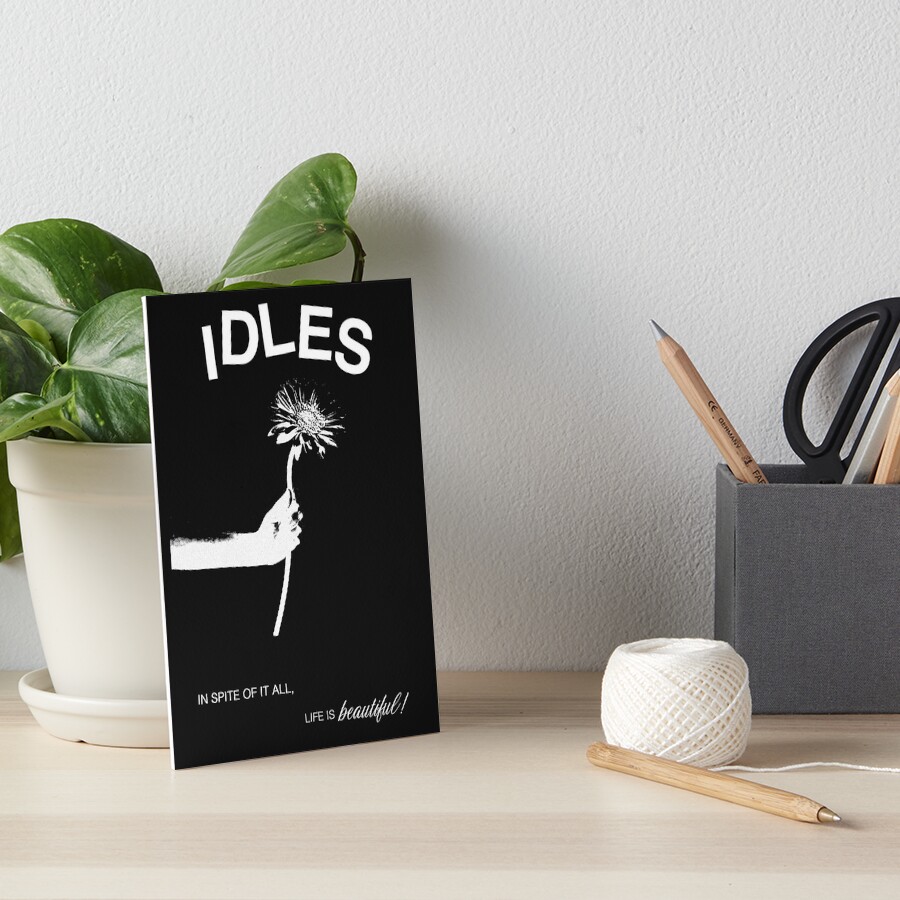 "IDLES TOUR LOGO" Art Board Print for Sale by awiggington1m | Redbubble