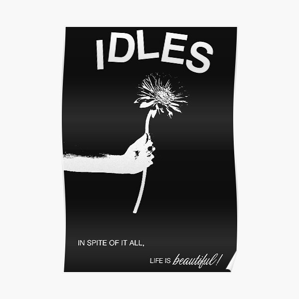 "IDLES TOUR LOGO" Poster for Sale by awiggington1m | Redbubble