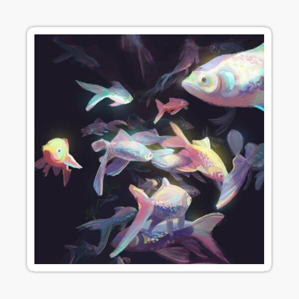 "Fish Aesthetic" Sticker for Sale by noiramcreates | Redbubble