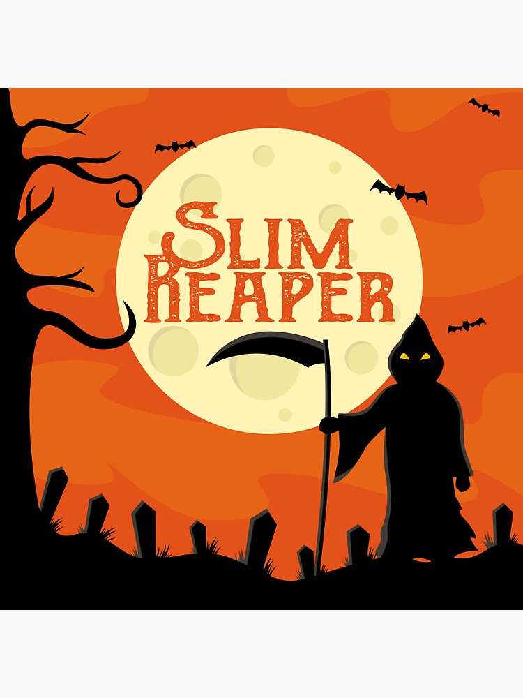 "Slim Reaper" Sticker for Sale by HassaniDesign | Redbubble